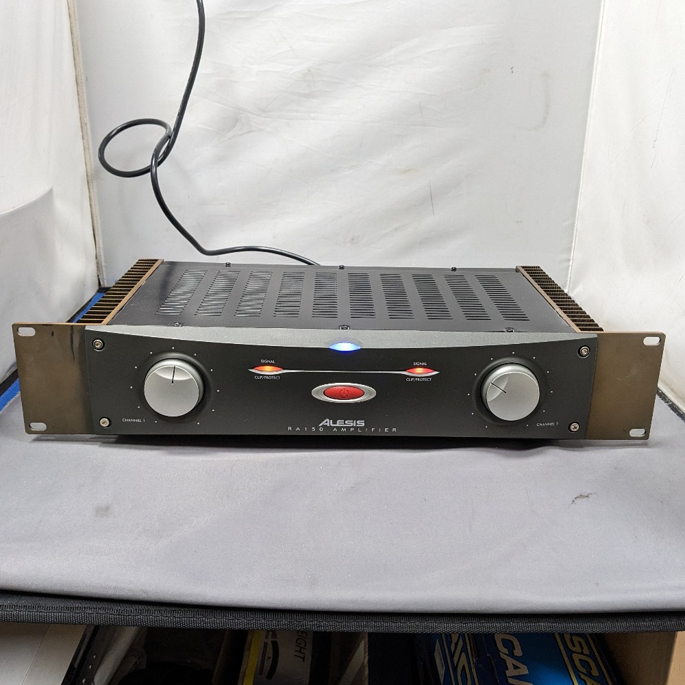 Pre-owned Alesis RA150 DUAL Channel Power Amplifier. - Own4Less